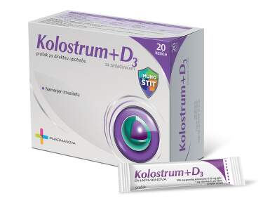 Kolostrum + D3, 20 kesica