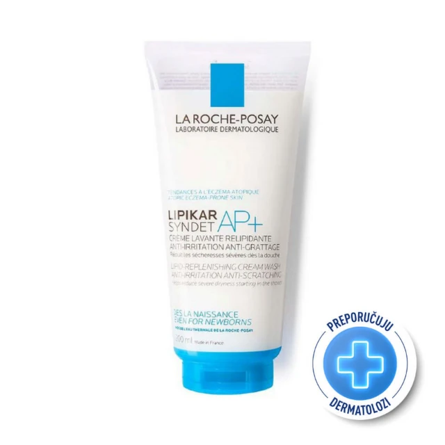 La Roche-Posay Lipikar Sindet AP+ Kremasti gel za tuširanje, 200 ml