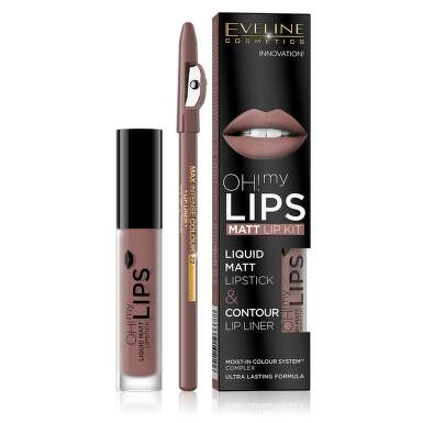 Eveline OH My Lips Liquid Matt Lipstik&Lip Liner 02