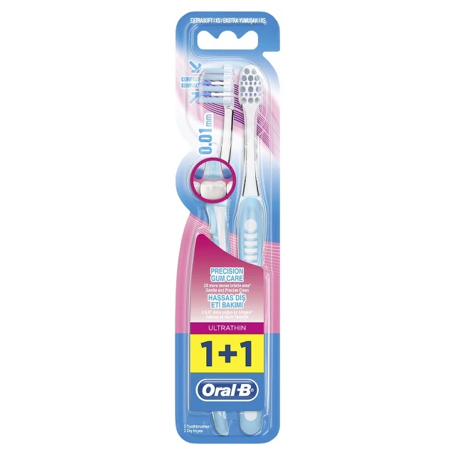 Oral-B Ultrathin Precision Gum Care četkica za zube, 1+1 gratis