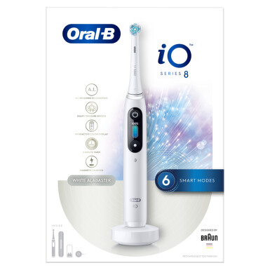 Oral-B POC iO8 White Alabaster Električna četkica za zube