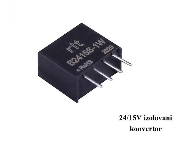 Izolovani konvertor 24V na 15V - DC/DC - B2415