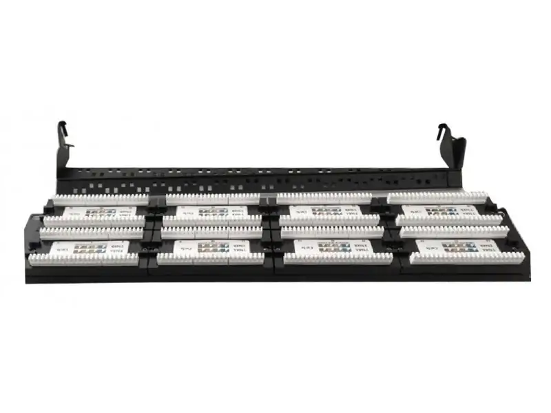 GEMBIRD (NPP-C648CM-001) 48 PORTA PATCH PANEL SA ZADNJIM UPRAVLJANJEM KABLOVIMA CATE