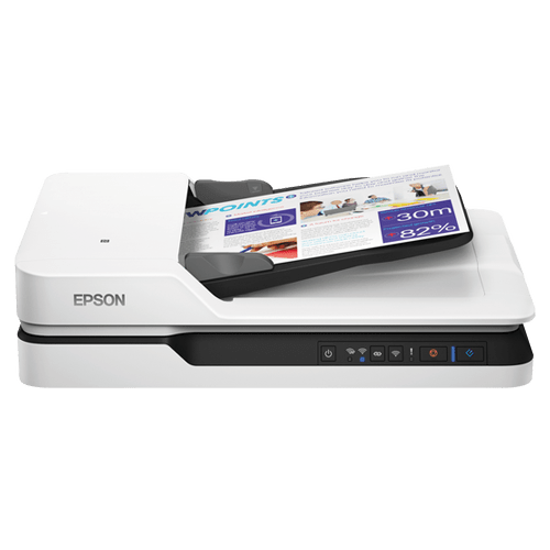 Epson B11B244401 Scanner WorkForce DS-1660W, Flatbed A4, ADF (50 pages), 25 ppm, WiFi, USB 3.2