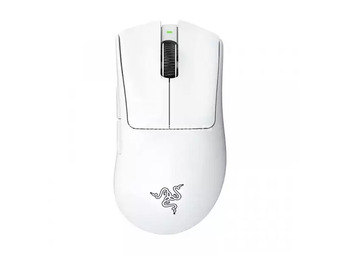 RAZER DeathAdder V3 Pro, ergonomski bežični gejming miš, beli