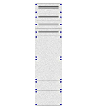 Instalacioni set M2000 2EK-41 za AC KC Modularne ormane
sadrži:bočne nosače 41U, ploče sa otvorom 2G4, 3x2G3, slijepe ploče 2B18, 2B6,2B4