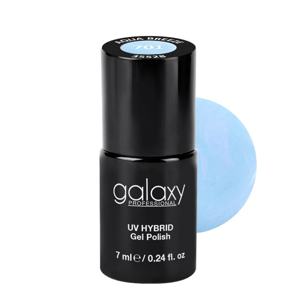 Trajni lak za nokte UV/LED GALAXY Hybrid 7ml Aqua Breeze S701