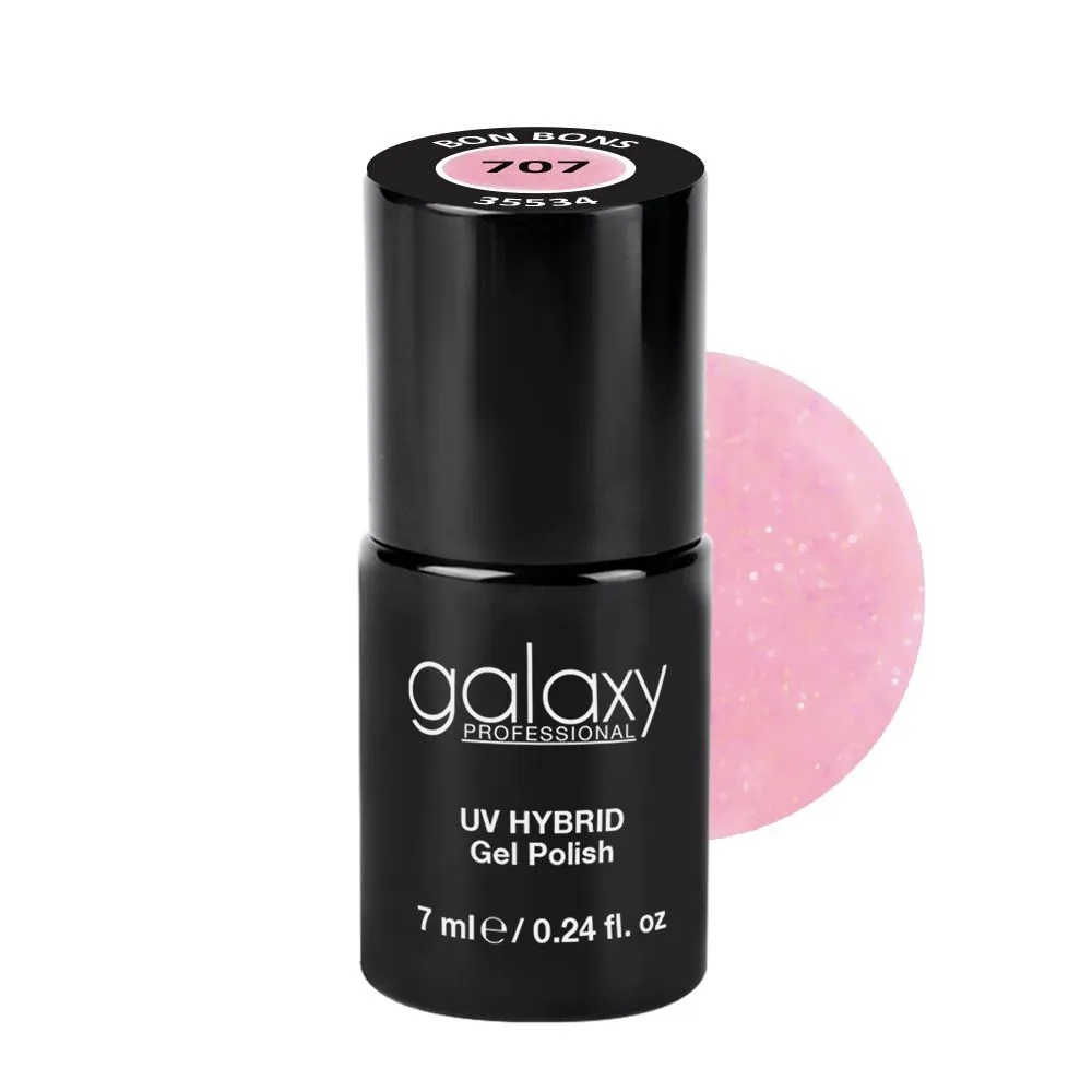 Trajni lak za nokte UV/LED GALAXY Hybrid 7ml BonBons S707