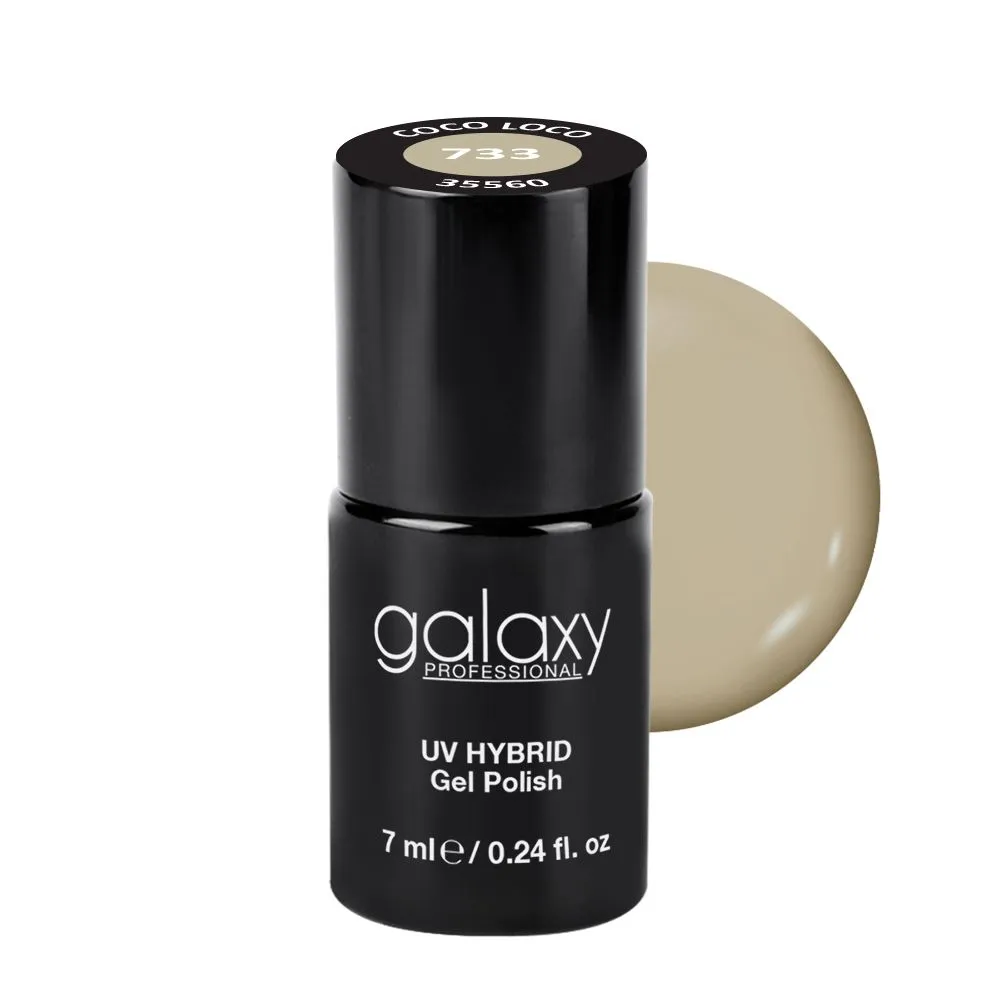 Trajni lak za nokte UV/LED GALAXY Hybrid 7ml Coco Loco S733