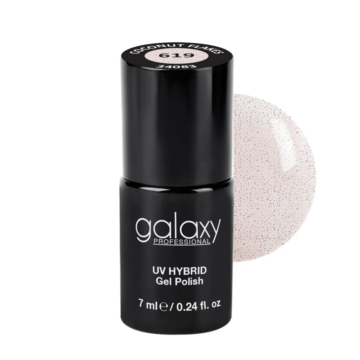 Trajni lak za nokte UV/LED GALAXY Hybrid 7ml Coconut Flakes S619