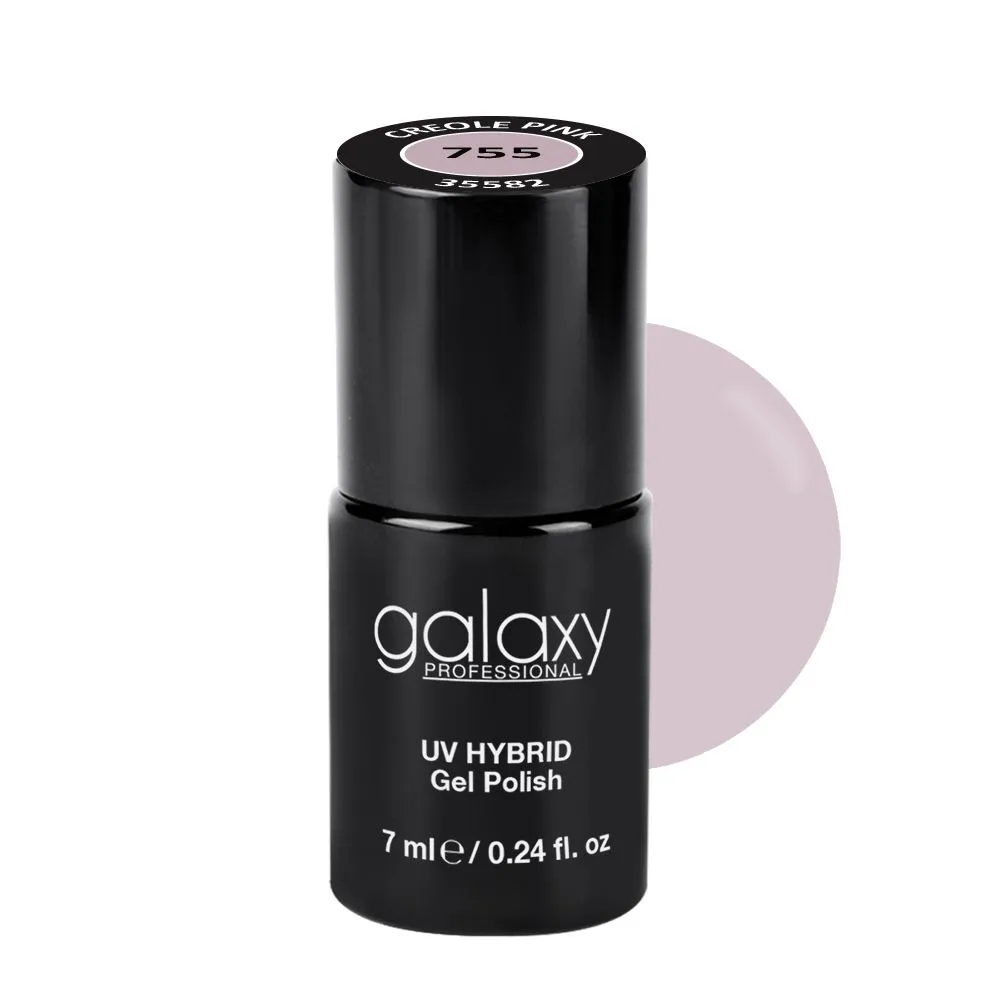 Trajni lak za nokte UV/LED GALAXY Hybrid 7ml Creole Pink S755