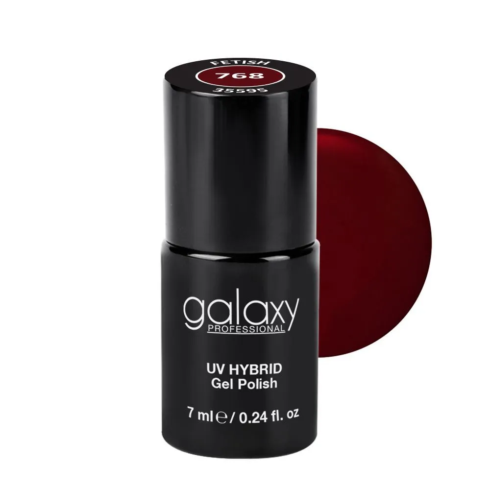 Trajni lak za nokte UV/LED GALAXY Hybrid 7ml Fetish S768