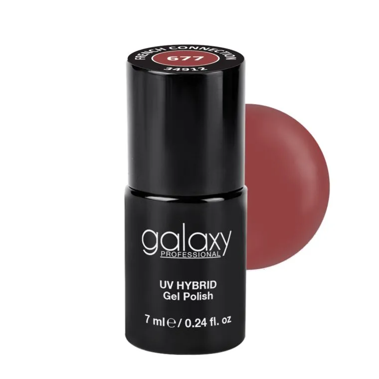 Trajni lak za nokte UV/LED GALAXY Hybrid 7ml French Connection S677