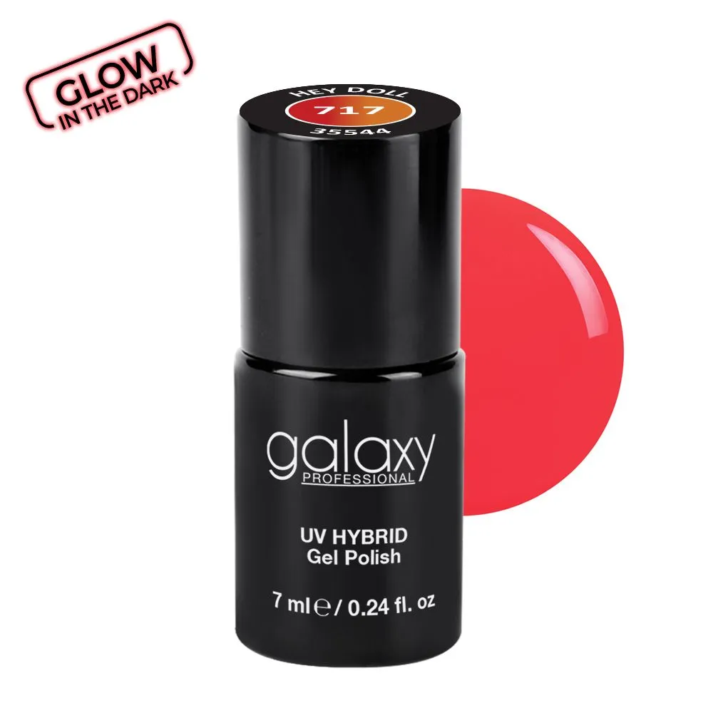 Trajni lak za nokte UV/LED GALAXY Hybrid 7ml Hey Doll S717