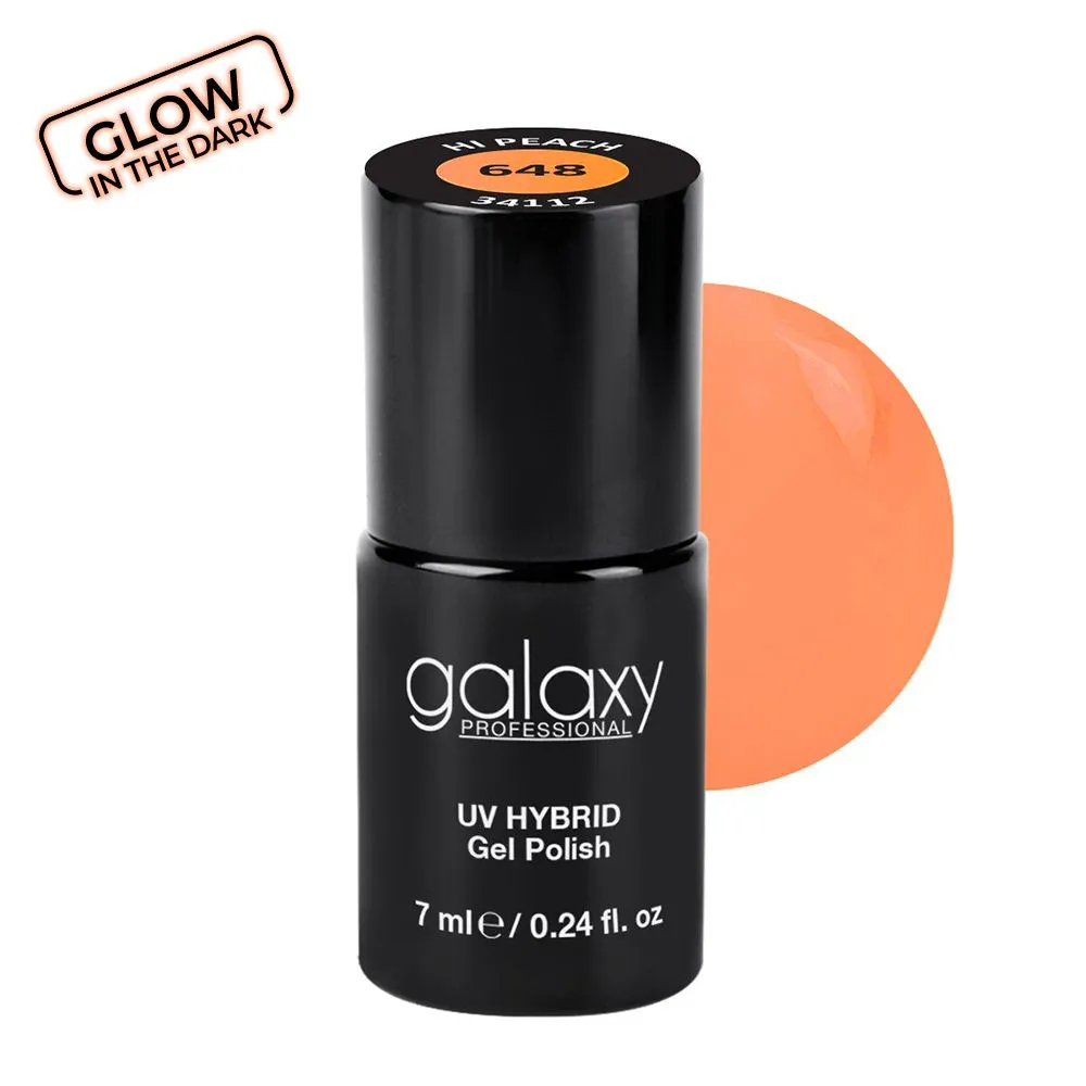 Trajni lak za nokte UV/LED GALAXY Hybrid 7ml Hi Peach S648