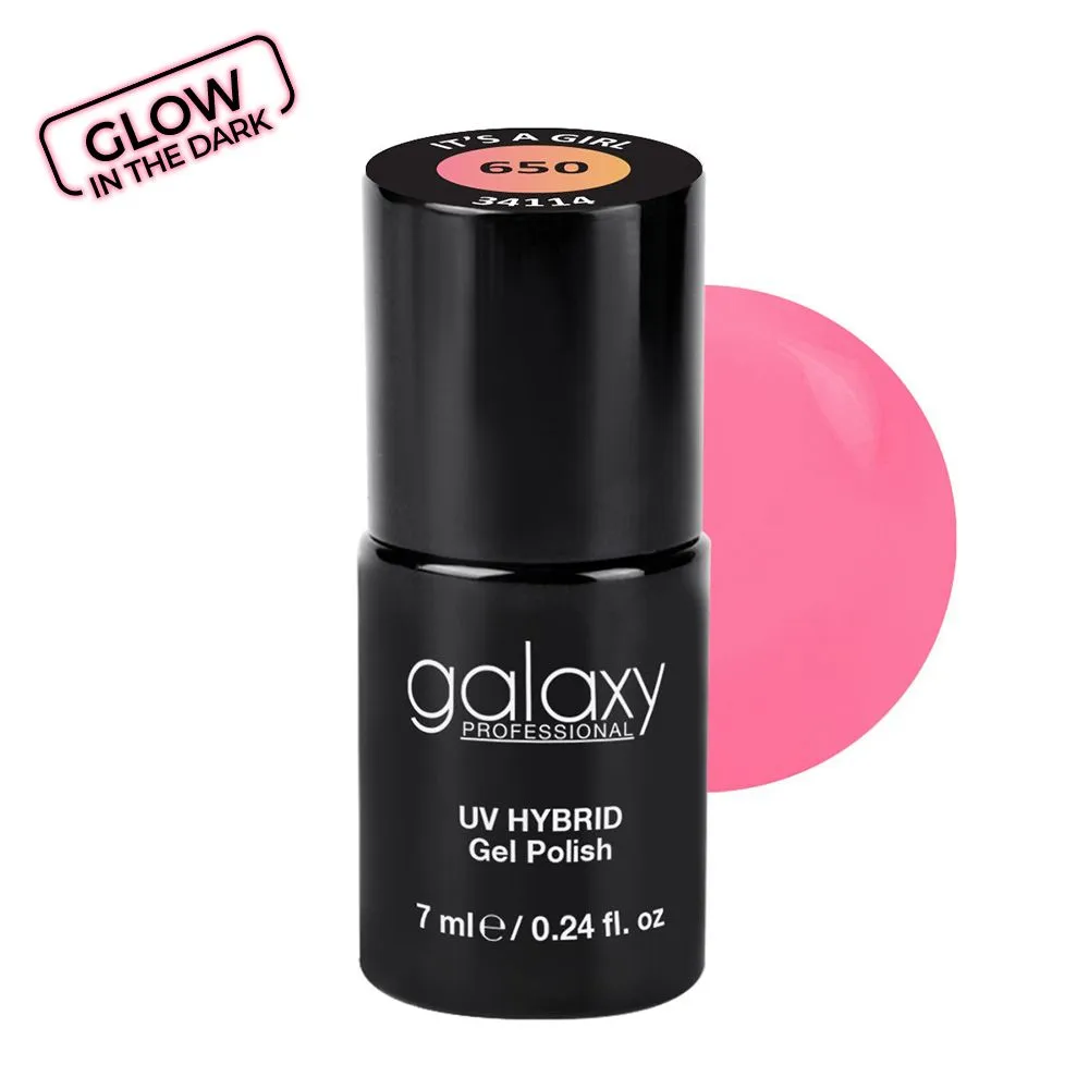 Trajni lak za nokte UV/LED GALAXY Hybrid 7ml It’s a Girl S650