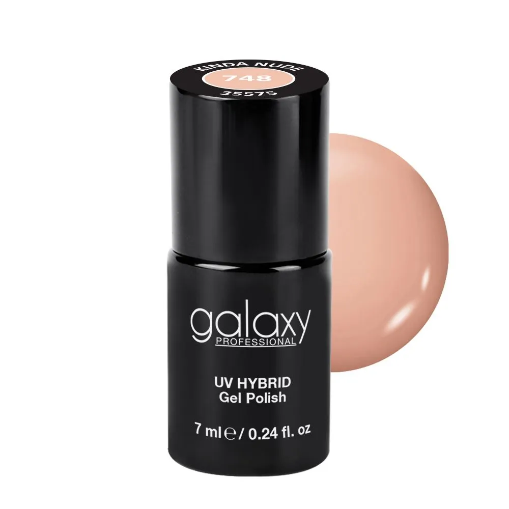 Trajni lak za nokte UV/LED GALAXY Hybrid 7ml Kinda Nude S748