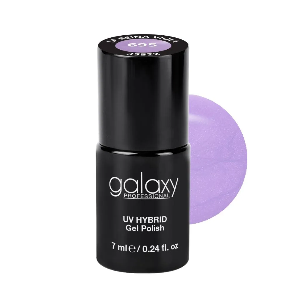 Trajni lak za nokte UV/LED GALAXY Hybrid 7ml La Reina Viola S695