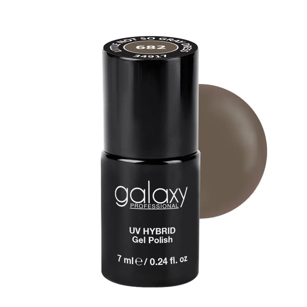 Trajni lak za nokte UV/LED GALAXY Hybrid 7ml Little Not So Gray Dress S682