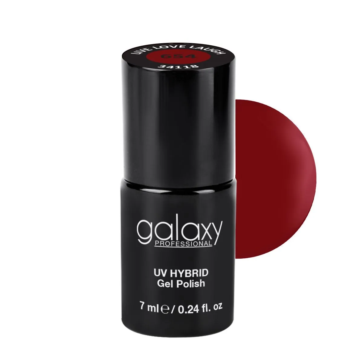 Trajni lak za nokte UV/LED GALAXY Hybrid 7ml Live Love Laugh S654