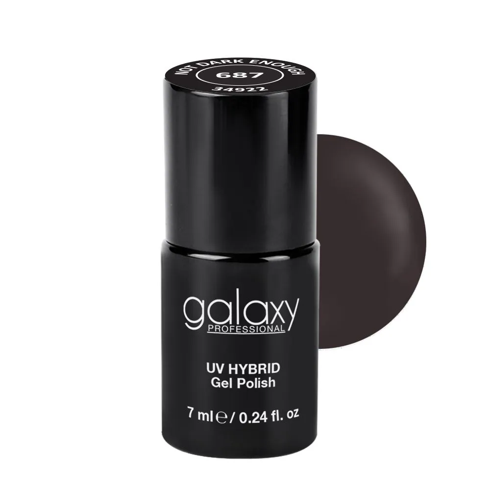 Trajni lak za nokte UV/LED GALAXY Hybrid 7ml Not Dark Enough S687