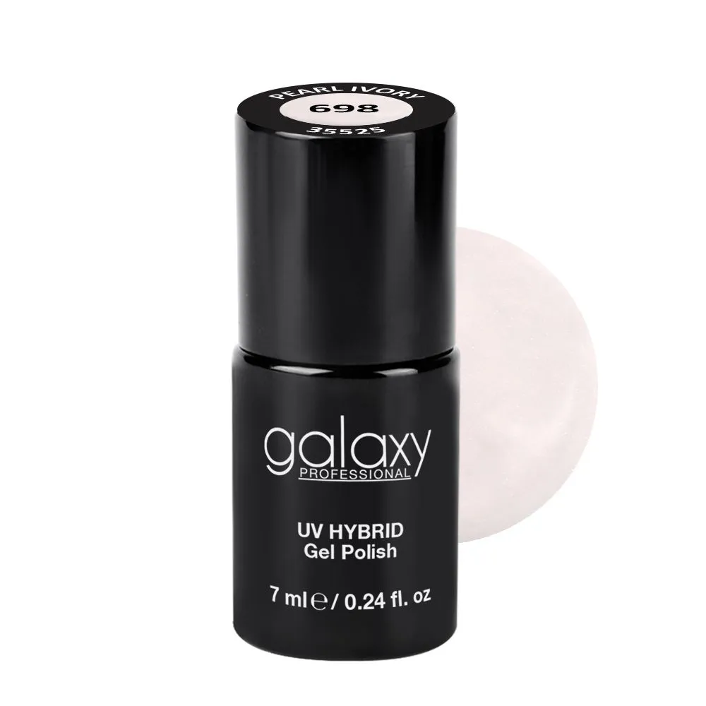 Trajni lak za nokte UV/LED GALAXY Hybrid 7ml Pearl Ivory S698