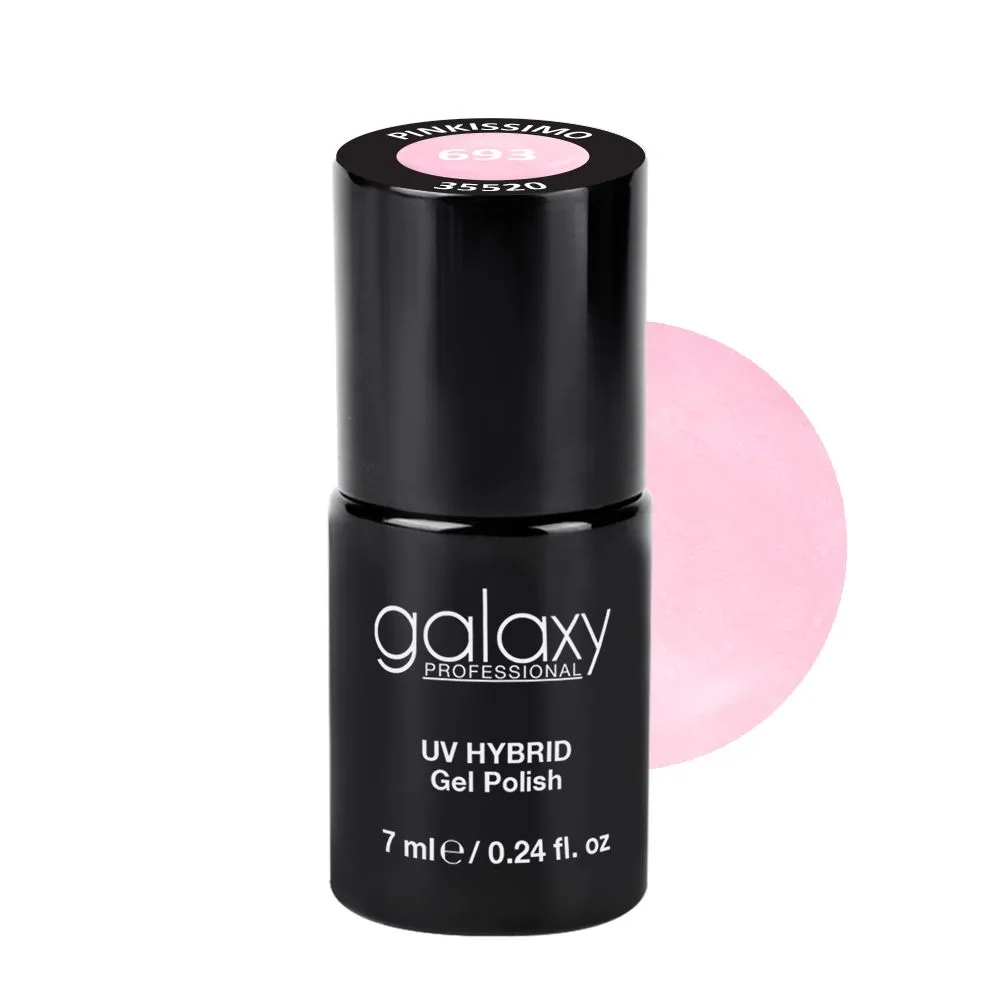 Trajni lak za nokte UV/LED GALAXY Hybrid 7ml Pinkissimo S693