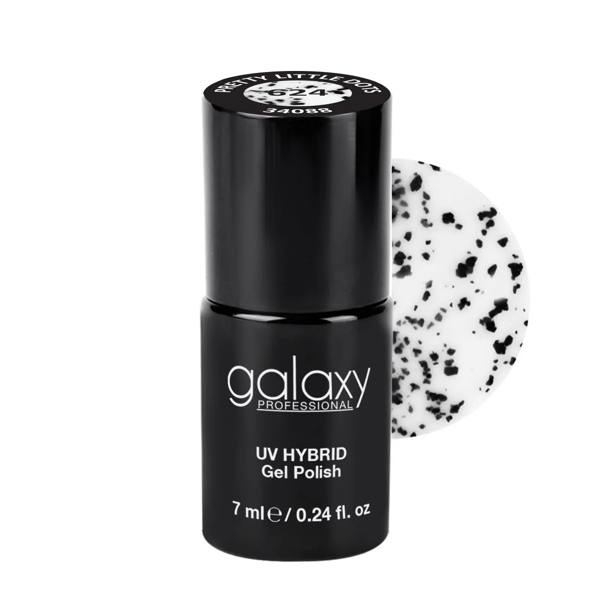 Trajni lak za nokte UV/LED GALAXY Hybrid 7ml Pretty Little Dots S624