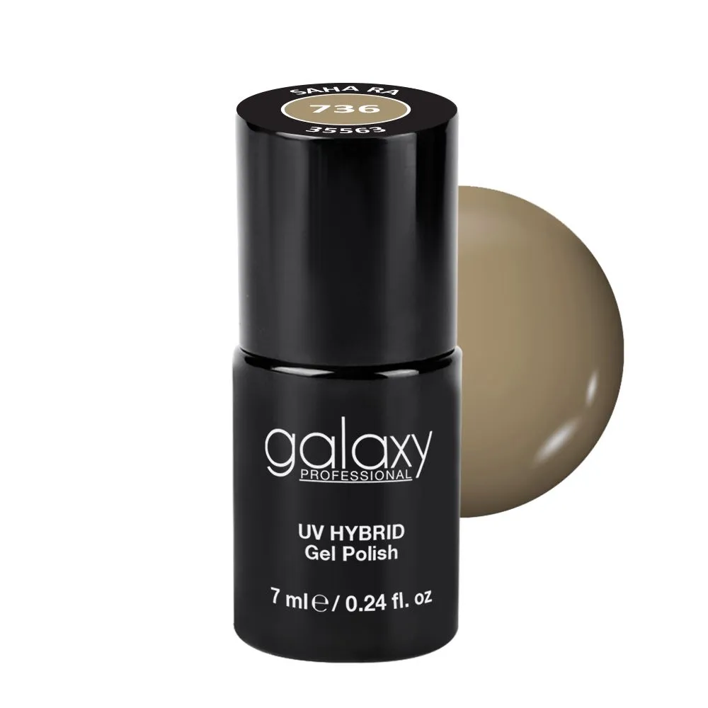 Trajni lak za nokte UV/LED GALAXY Hybrid 7ml Sahara Ra S736