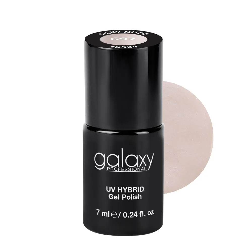 Trajni lak za nokte UV/LED GALAXY Hybrid 7ml Silky Nude S697