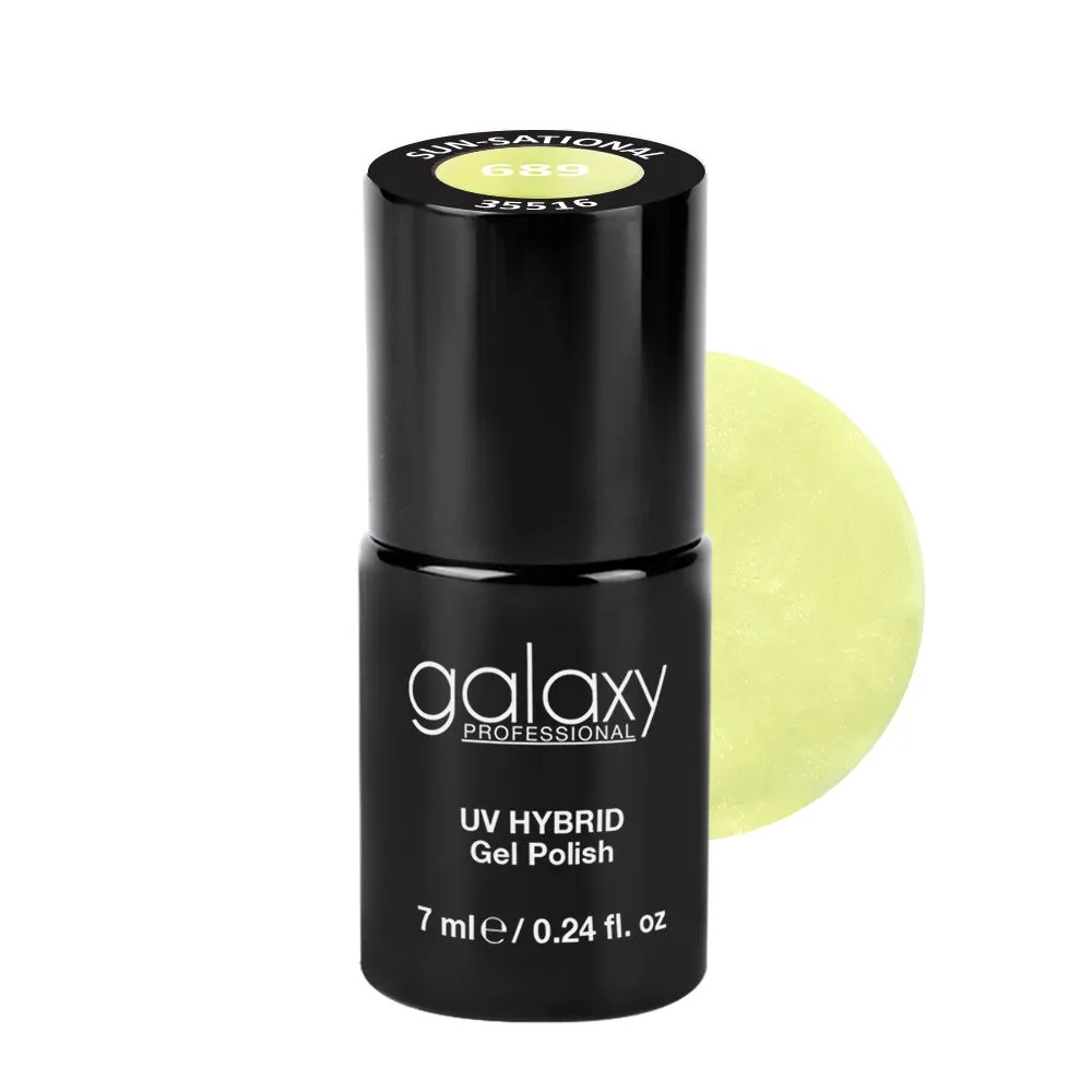 Trajni lak za nokte UV/LED GALAXY Hybrid 7ml Sun-Sational S689