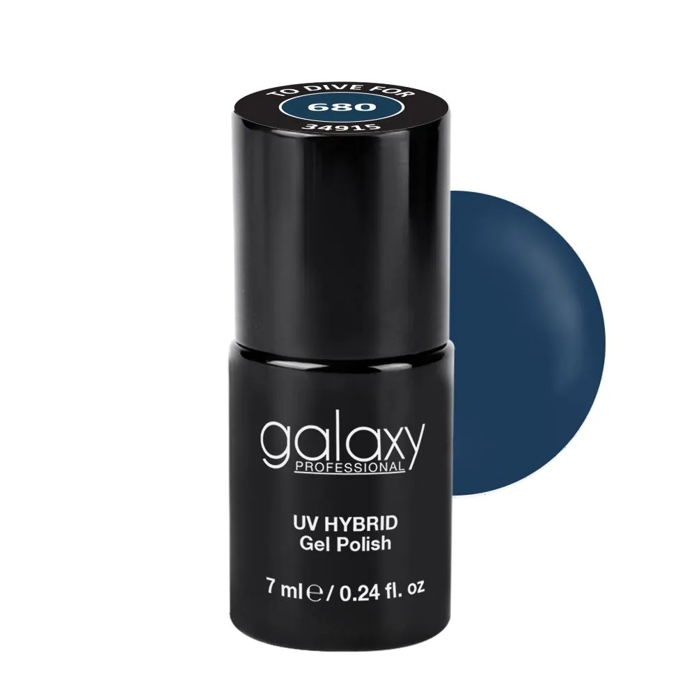 Trajni lak za nokte UV/LED GALAXY Hybrid 7ml To Dive For S680