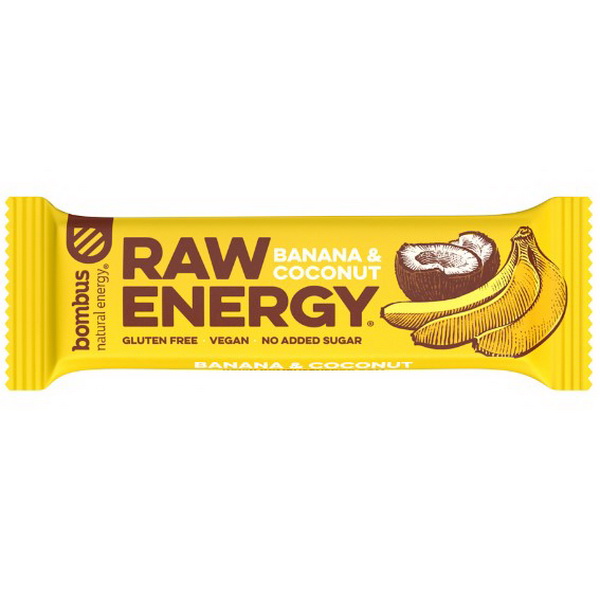 RAW ENERGY Banana i Kokos 50g Bombus