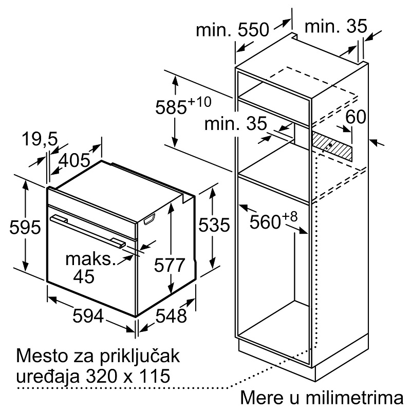 Bosch ugradna rerna HSG7584B1