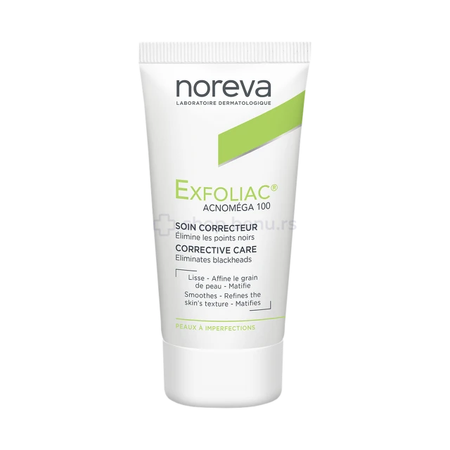 Noreva Exfoliac Acnomega 100 krema 30 ml