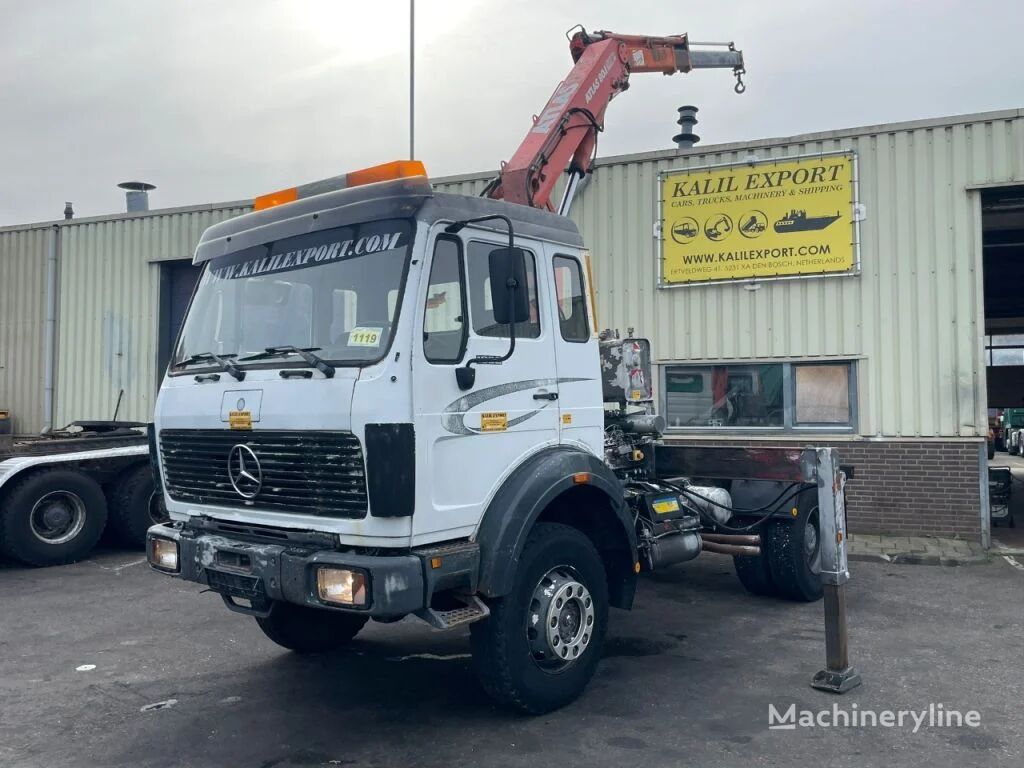 Mercedes-Benz SK 1922 Tractor 4x4 With Crane Full Spring V6 Big Axle German Tr pokretna dizalica