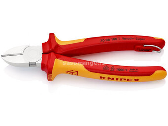 Knipex kose sečice izolovane 1000V VDE 180mm sa mogućnošću kačenja ( 70 06 180 T )