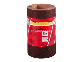 KWB brusna rol-traka 5m 115 GR180 | alu-oksid, za drvo i metal ( KWB 49817818 )