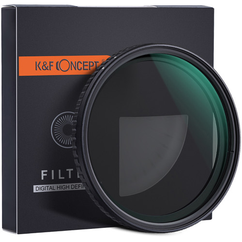 K&F Concept 82mm VND ND2-ND32 (1-5 Stop) Variable ND Filter NO X Spot Nanotec Ultra-Slim Weather-Sealed KF01.1805V1