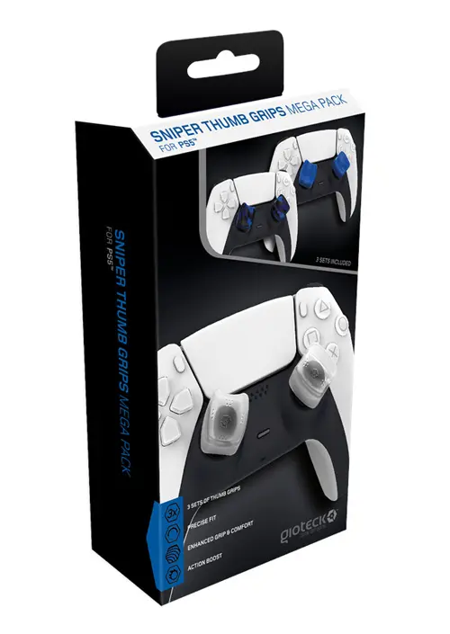 GIOTECK Set zamenskih kapica za palice PS5 kontrolera Thumb Grips Mega Pack