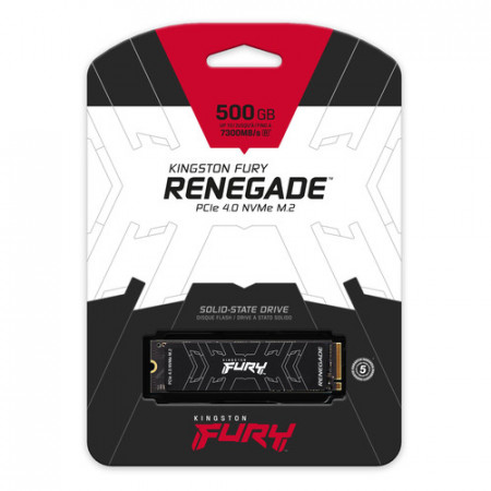 SSD 500GB KINGSTON FURY Renegade SFYRS/500G, PCIe 4.0 NVMe , 7300/3900 MB/s, M.2 2280