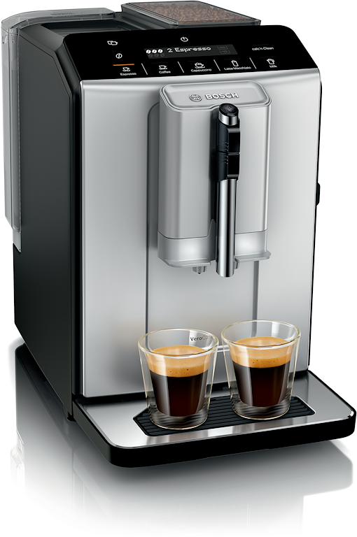 Fully automatic coffee machine, Serie 2 VeroCafe, Silk Silver, TIE20301