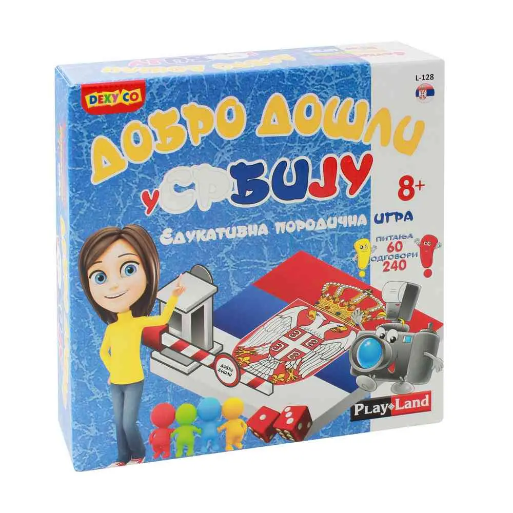 PLAY LAND Društvena igra Dobrodošli u Srbiju