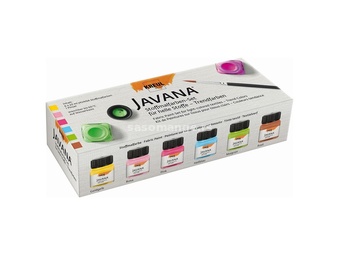 Set boja za svetli tekstil JAVANA Basic Colors 6x20 ml (hobby)