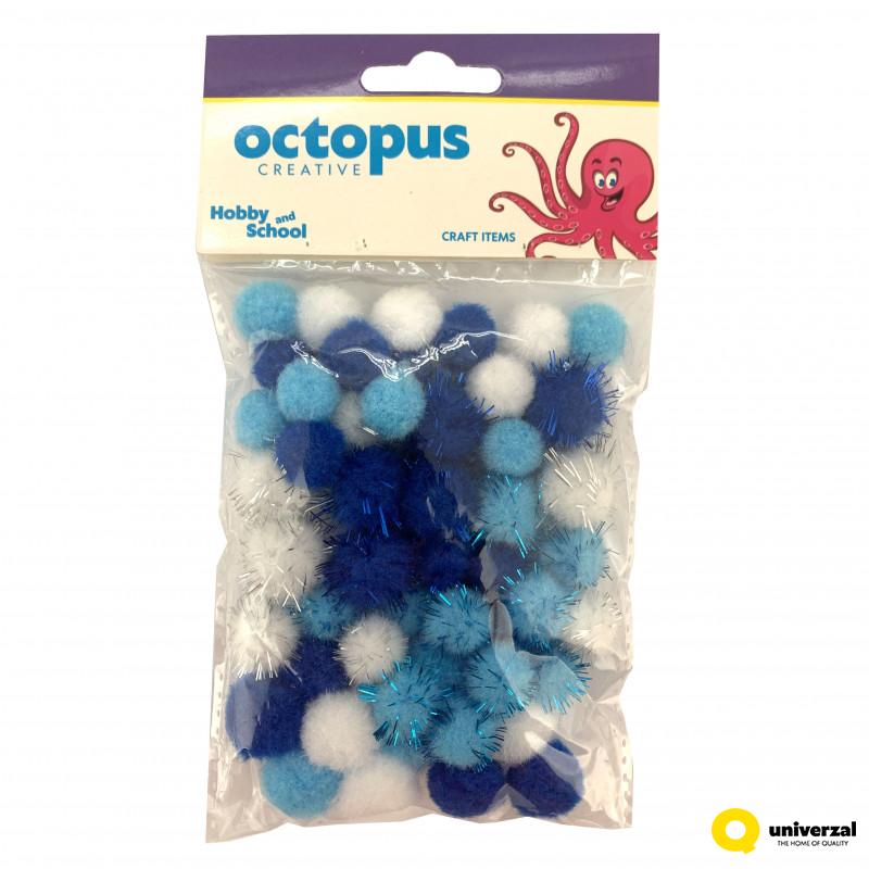 DEKORATIVNI POM-POM MIX 50kom UNL-1672 OCTOPUS