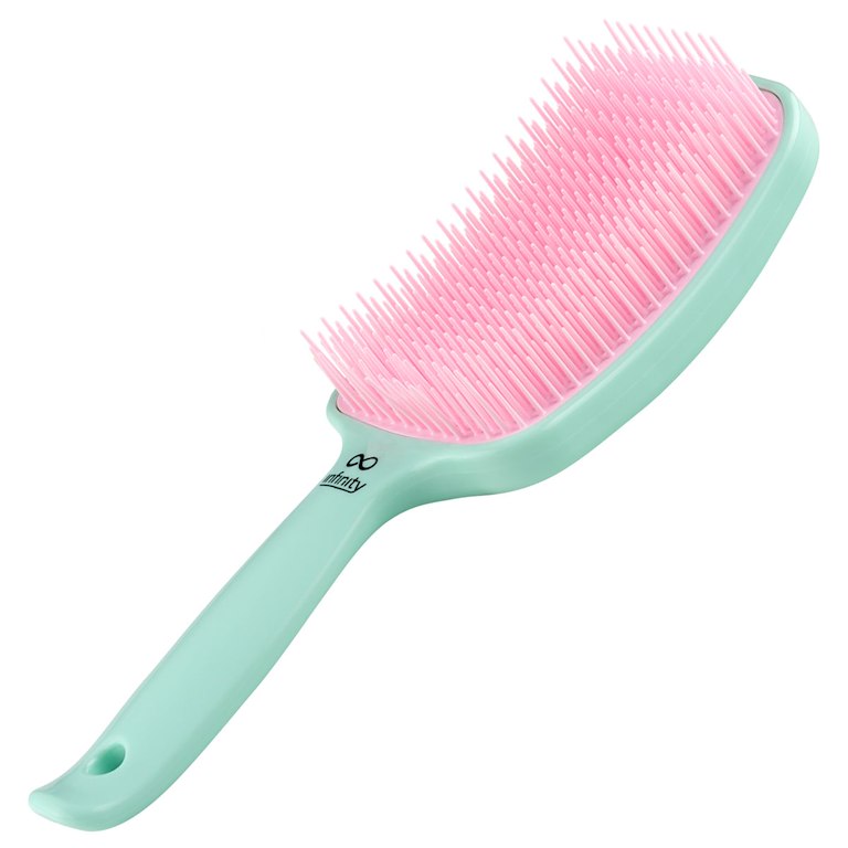 Četka za raščešljavanje kose INFINITY Hairfection mint-pink