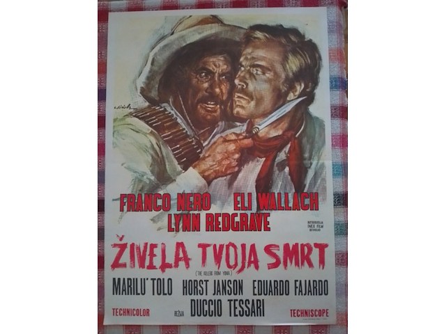 plakat ŽIVELA TVOJA SMRT (Franco Nero)