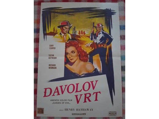 plakat ĐAVOLOV VRT (Gary Cooper)