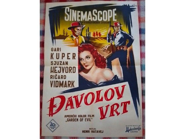 plakat ĐAVOLOV VRT (Gary Cooper) PRVA VERZIJA