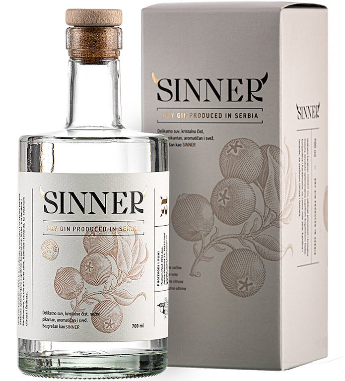 Sinner Gin Gift Box Podrum Palić 0.7l